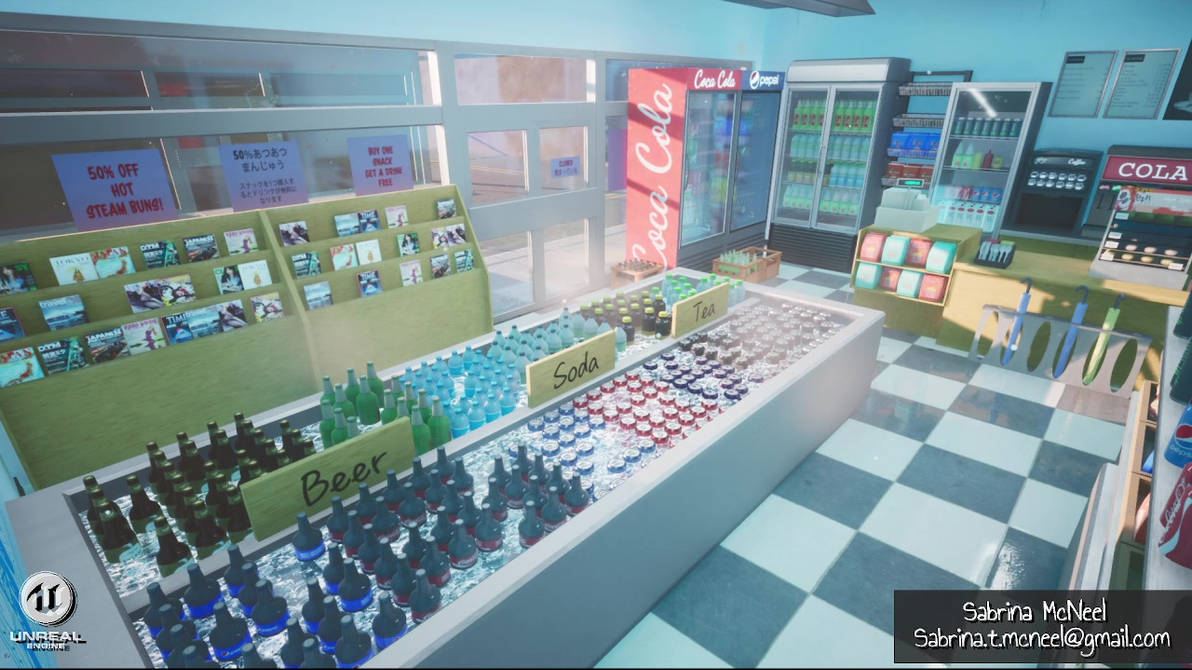 Japanese Convenience Store Scene 6 by iKATSUMEi on DeviantArt