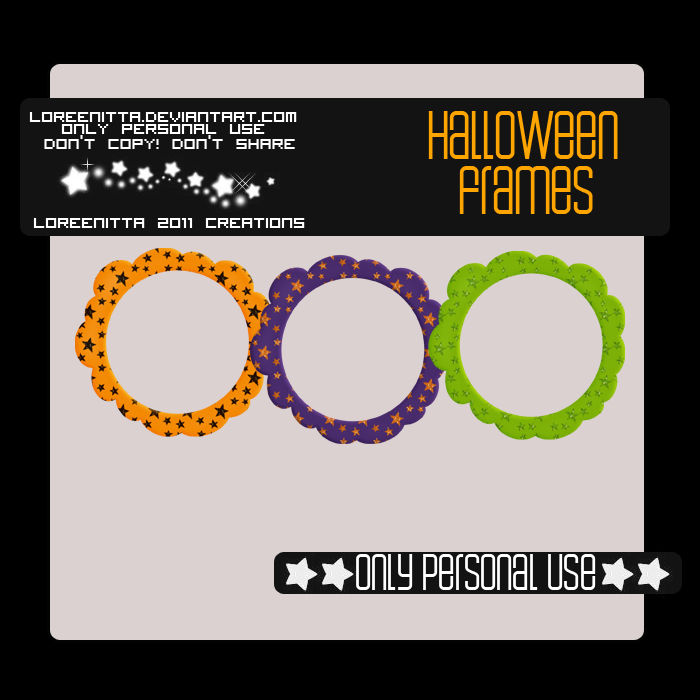 7 Halloween Frames by Loreenitta on DeviantArt