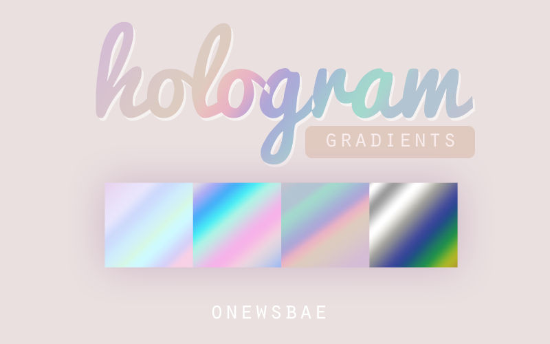 Hologram Gradients by v1oletday on DeviantArt