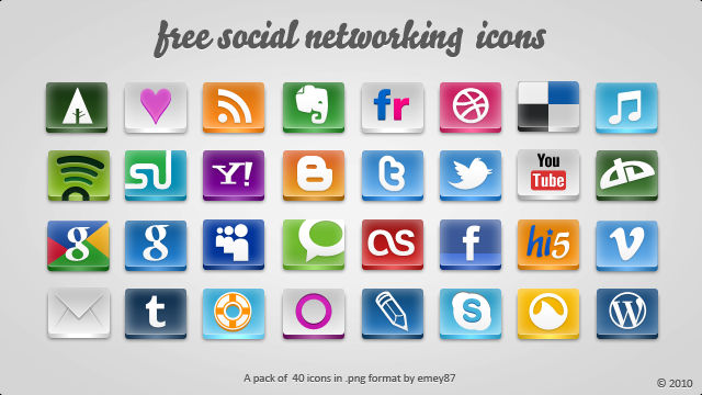 free social icons by emey87 on DeviantArt