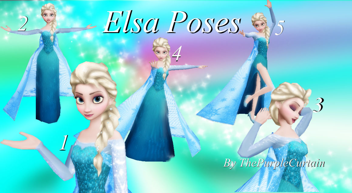 MMD Elsa Pose Pack by ThePurpleCurtain on DeviantArt