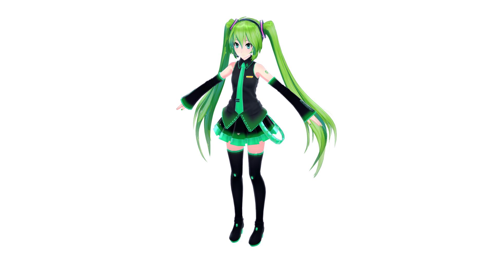 TDA Green Miku (Xoriu Ver.) DL by NovaHuit on DeviantArt