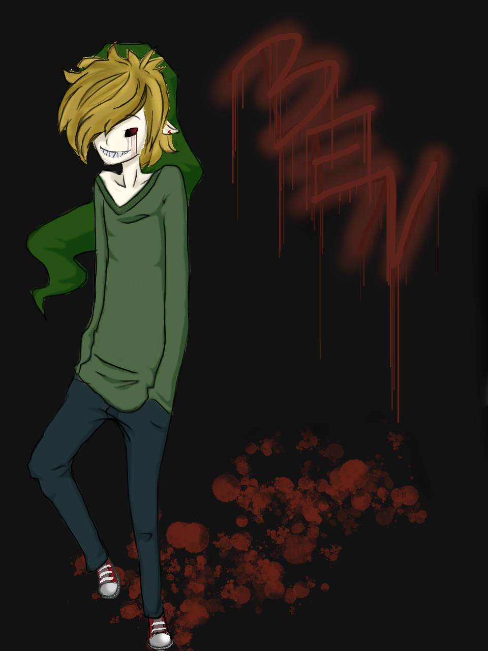 BEN Drowned Sketch Outline by Mirrors-Glass3 on DeviantArt