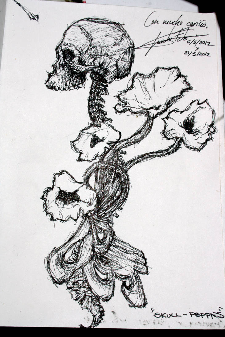 Skull-poppies by LordeDAC on DeviantArt