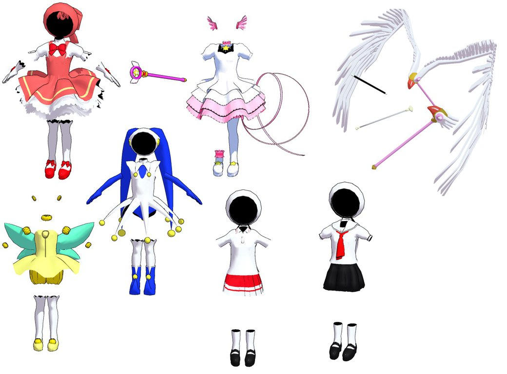 Cardcaptor Sakura Outfits by MMDxDespair on DeviantArt