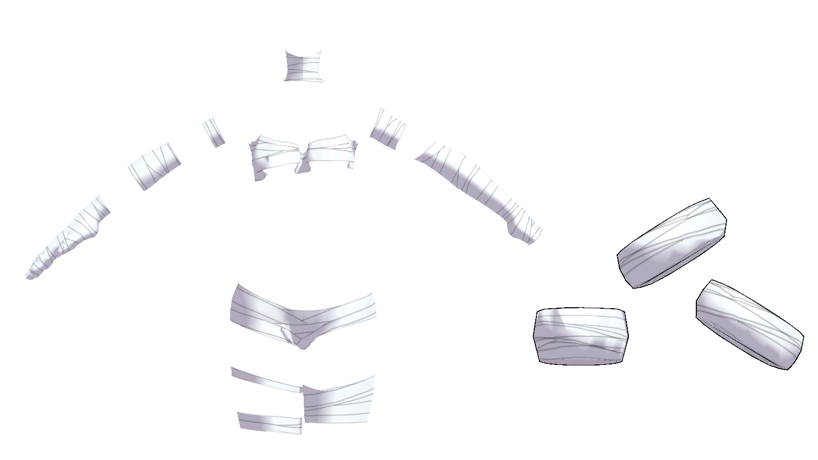 3DCG Bandages by MMDxDespair on DeviantArt