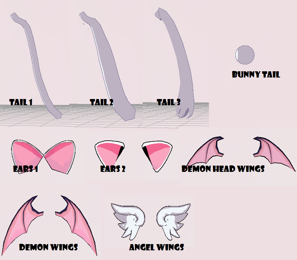 3DCG Default Anthro Parts and Wings by MMDxDespair on DeviantArt