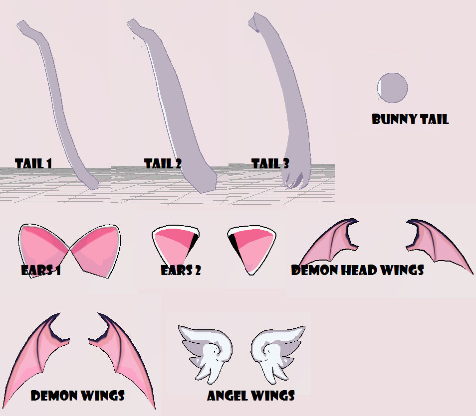 3DCG Default Anthro Parts and Wings by MMDxDespair on DeviantArt