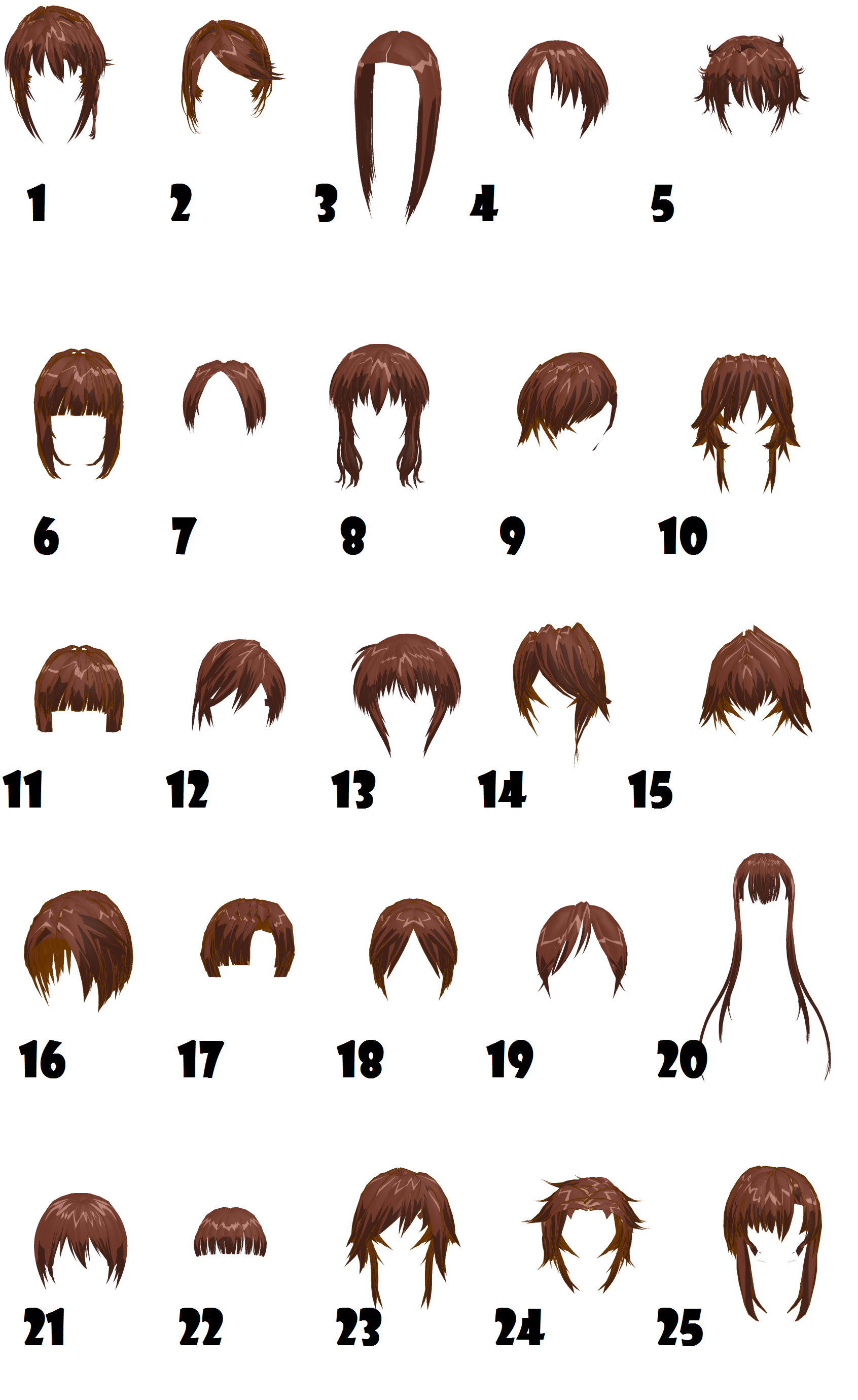 Bangs Set 5 by MMDxDespair on DeviantArt