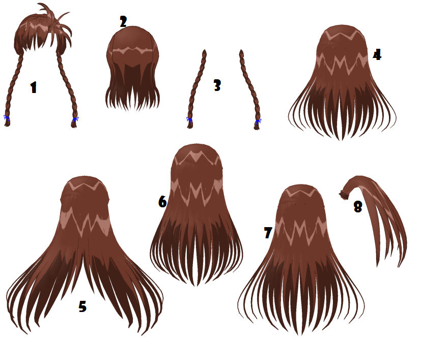 NGK Hair Set by MMDxDespair on DeviantArt