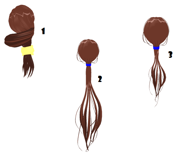 Some Ponytails by MMDxDespair on DeviantArt