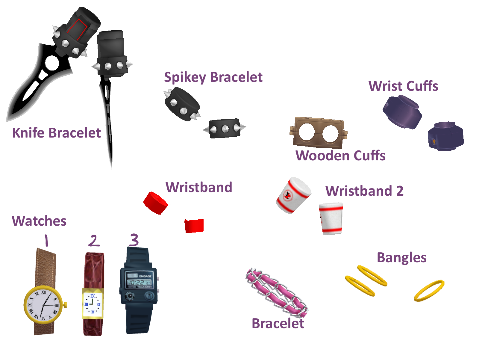 Random Wrist Stuff by MMDxDespair on DeviantArt