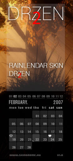 Drzen 2 for Rainlendar 2 by GraffiX-MajjiK on DeviantArt