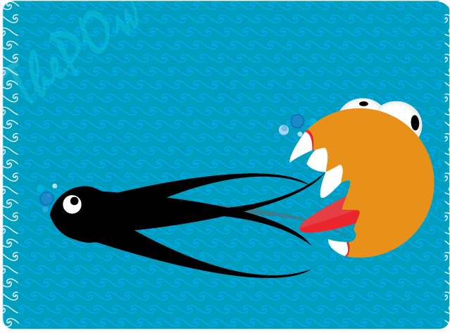 Vector Swirly fish and monster by thepow on DeviantArt