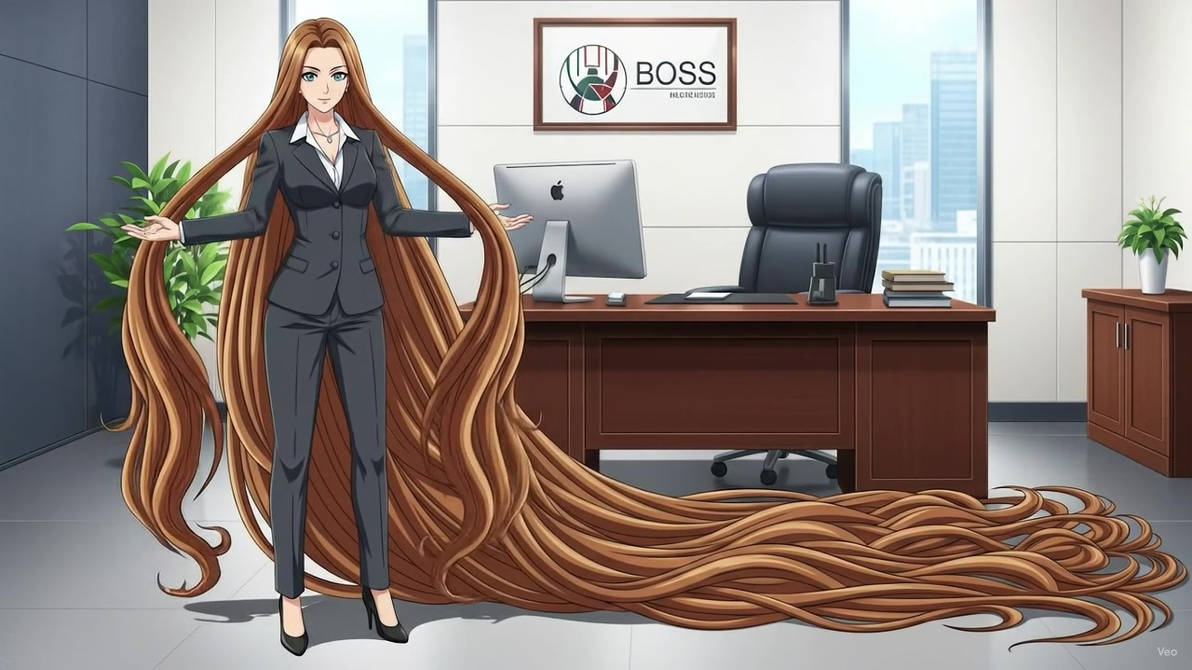 Showing Off Her Super Long Hair by Legodecalsmaker961 on DeviantArt