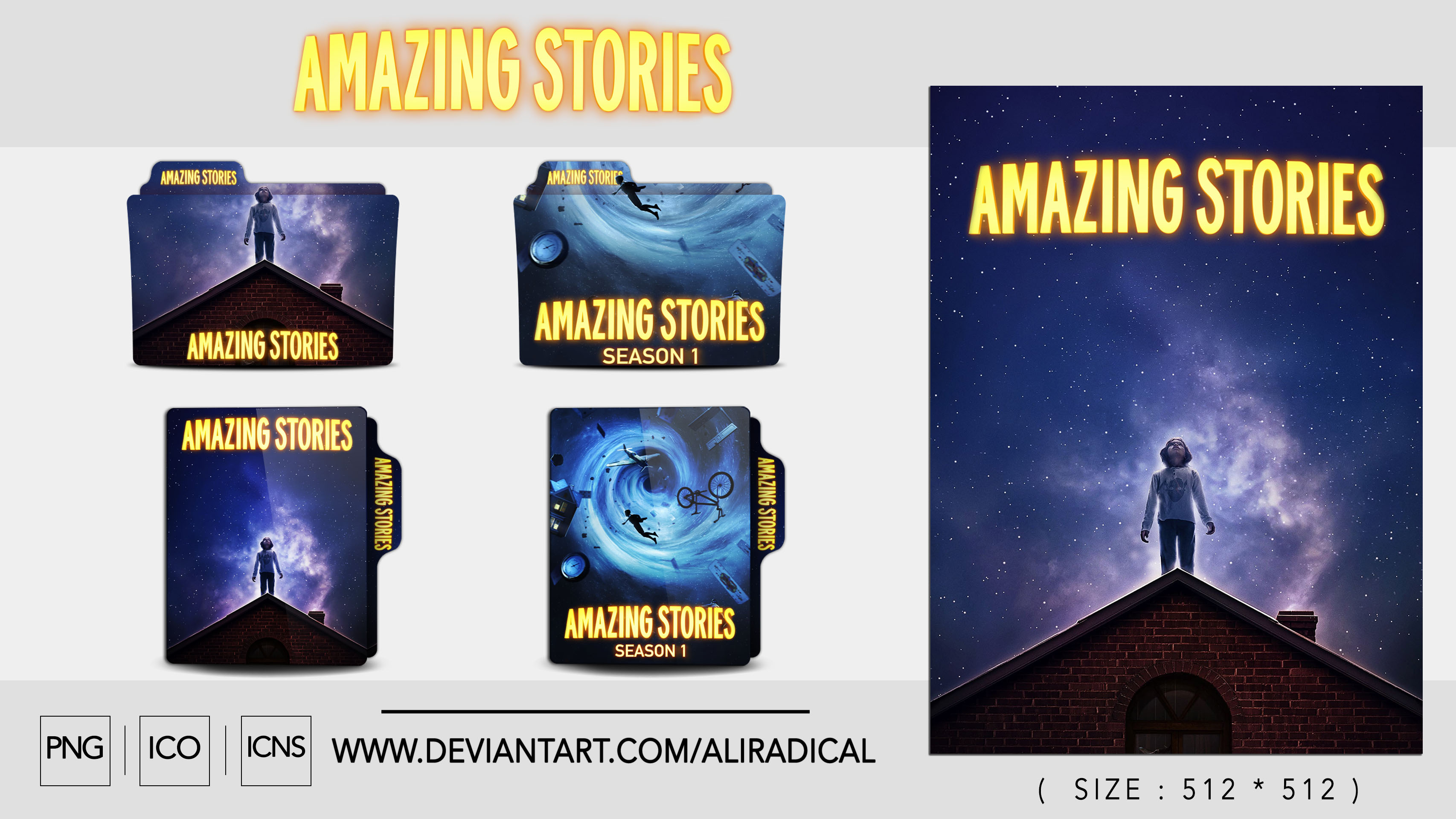 Amazing Stories Folder icon by aliradical on DeviantArt