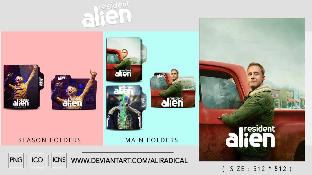 Resident Alien Folder icon by aliradical on DeviantArt