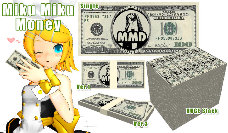 .:MMD- Miku Miku Money:. DL by youkou-chan on DeviantArt