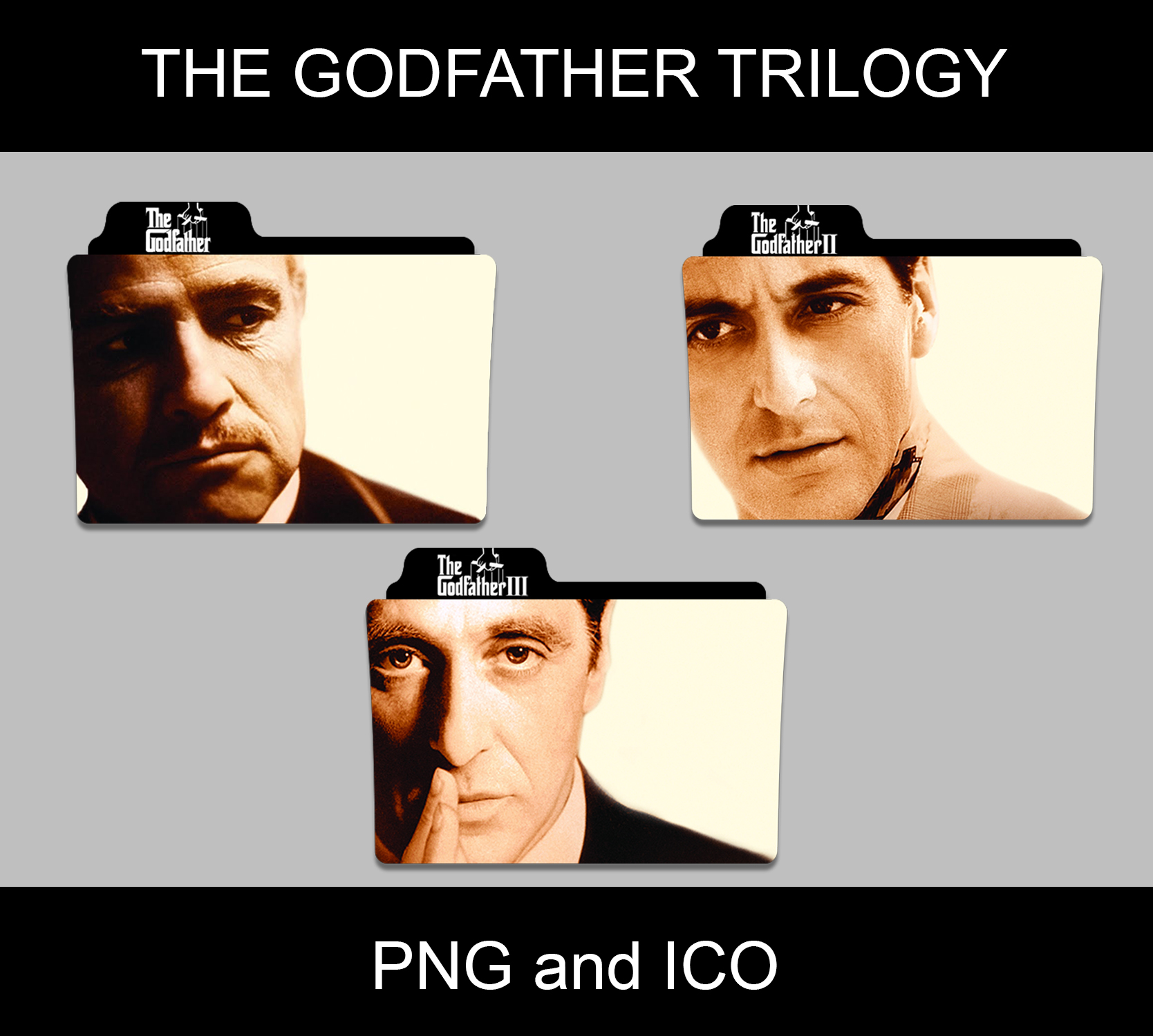 The Godfather Trilogy (Folder Icon Pack) by VictorPereira97 on DeviantArt