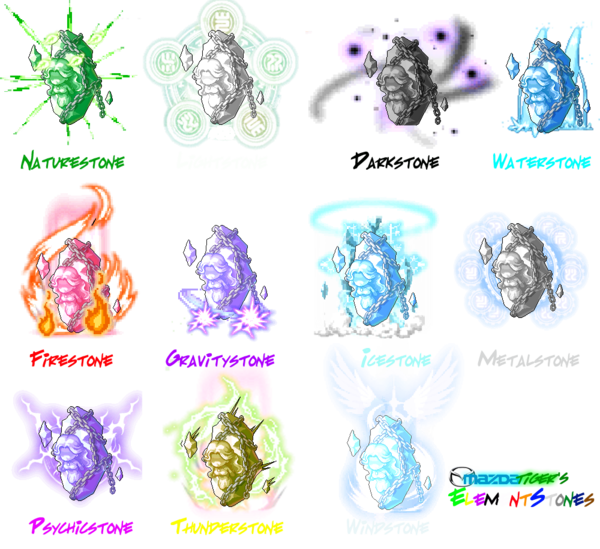 Element Stones by MazdaTiger on DeviantArt