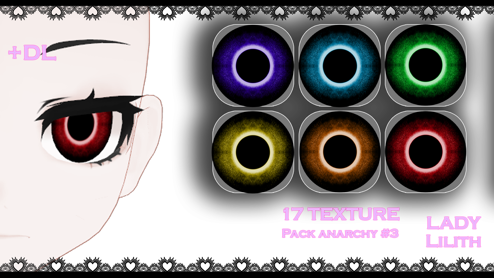 MMD TEXTURE EYE pack Anarchy #3 by LadyDeathLilith on DeviantArt