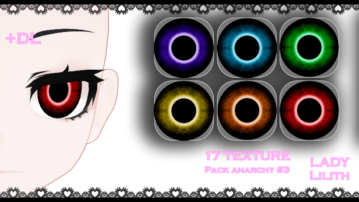 MMD TEXTURE EYE pack Anarchy #3 by LadyDeathLilith on DeviantArt