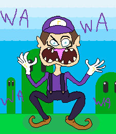 Waluigi pixel animation by zeoxdragon on DeviantArt