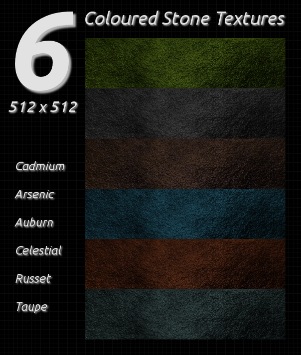 Six Coloured Stone Textures by Astronommican on DeviantArt