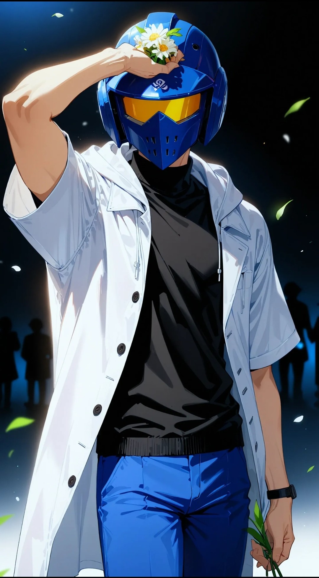 Blader x holding flowers on hands by kari5 on DeviantArt