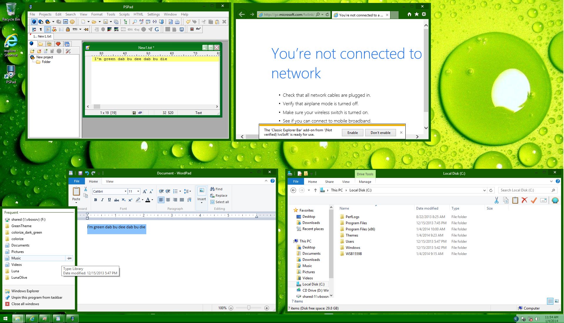 Luna Dark Green Windows 8.1 Theme by winxp4life on DeviantArt