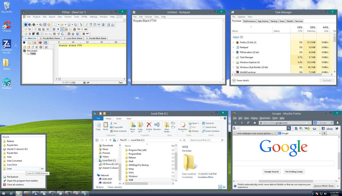 Royale Black Windows 8.1 Theme by winxp4life on DeviantArt