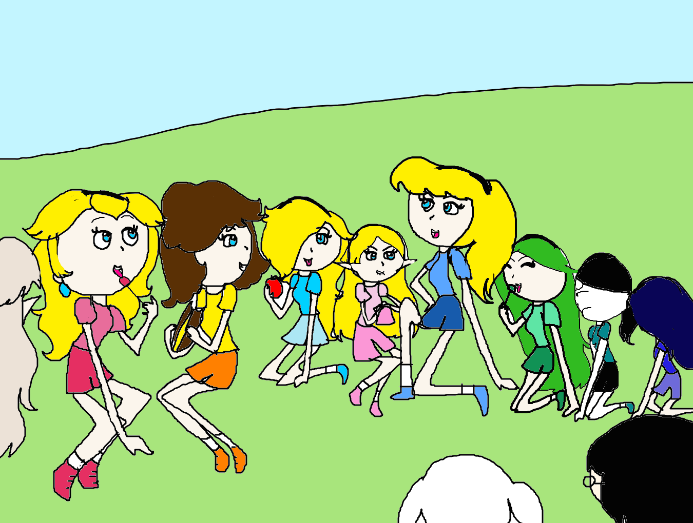 Super Smash Sisters at camp pt. 1 by Kirakiradolls on DeviantArt