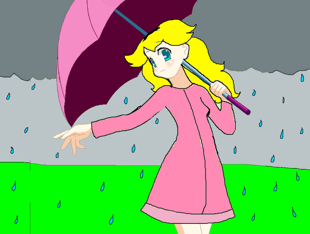 Princess Peach rainy day by Kirakiradolls on DeviantArt