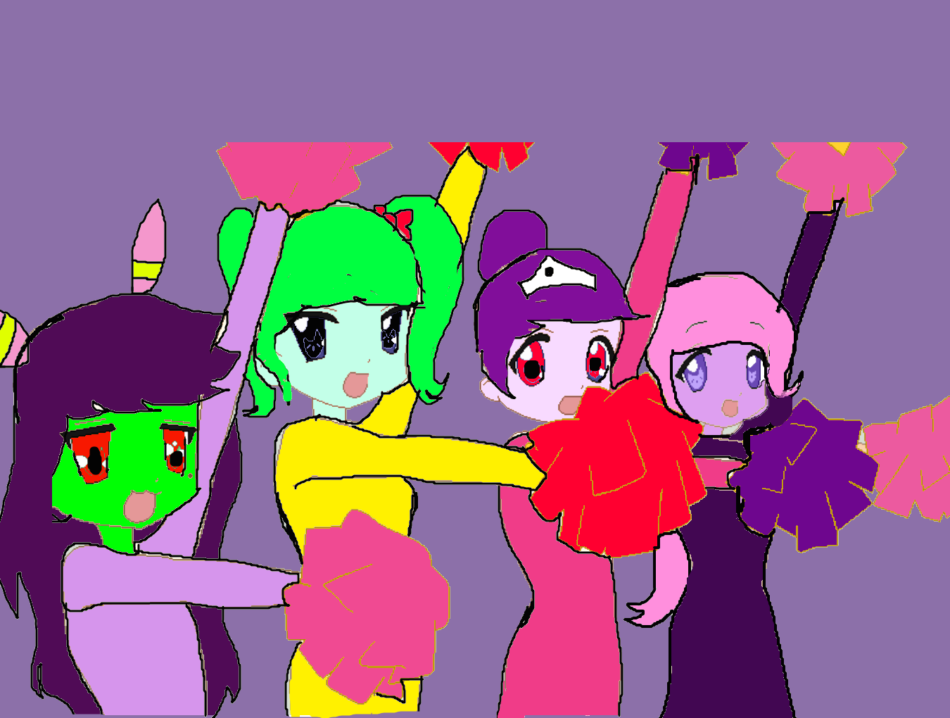 RPG and Paper Mario villain cheerleaders by Kirakiradolls on DeviantArt