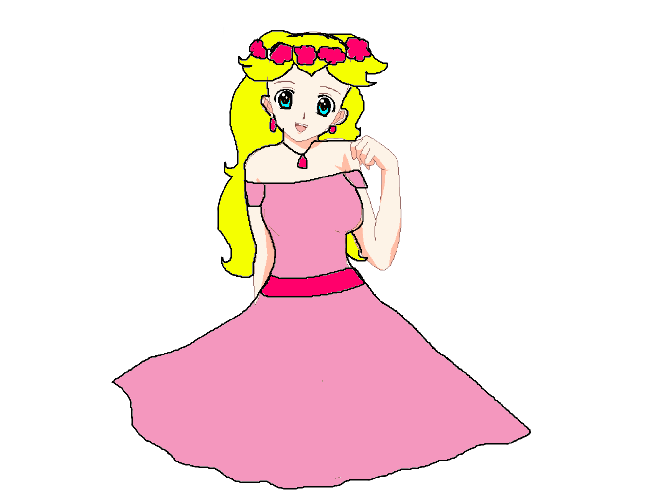 Princess Peach rose attire by Kirakiradolls on DeviantArt
