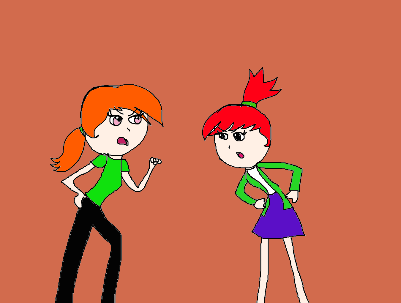 Vicky vs. Frankie by Kirakiradolls on DeviantArt