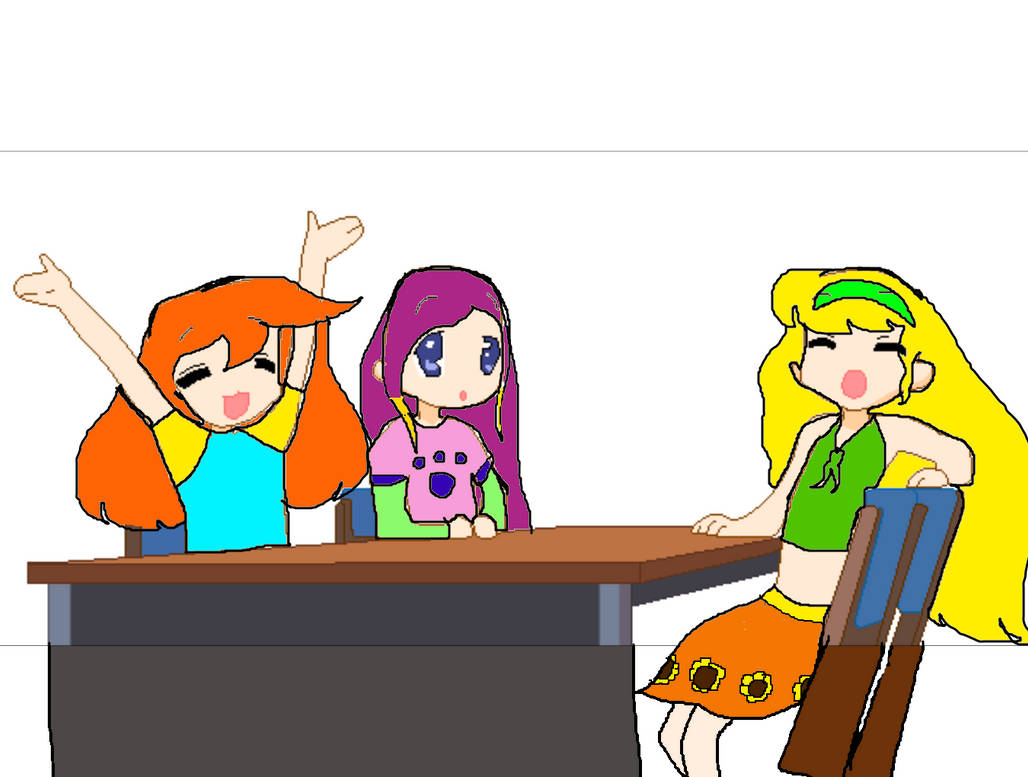 Chit Chat in class by Kirakiradolls on DeviantArt