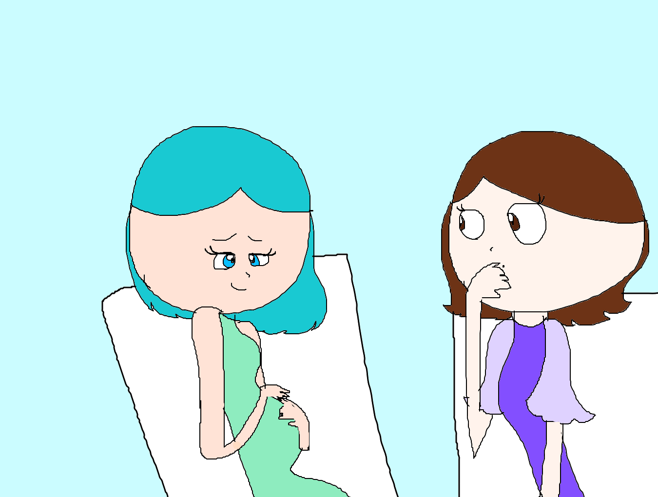 Helen realized Voyd is having a baby by Kirakiradolls on DeviantArt