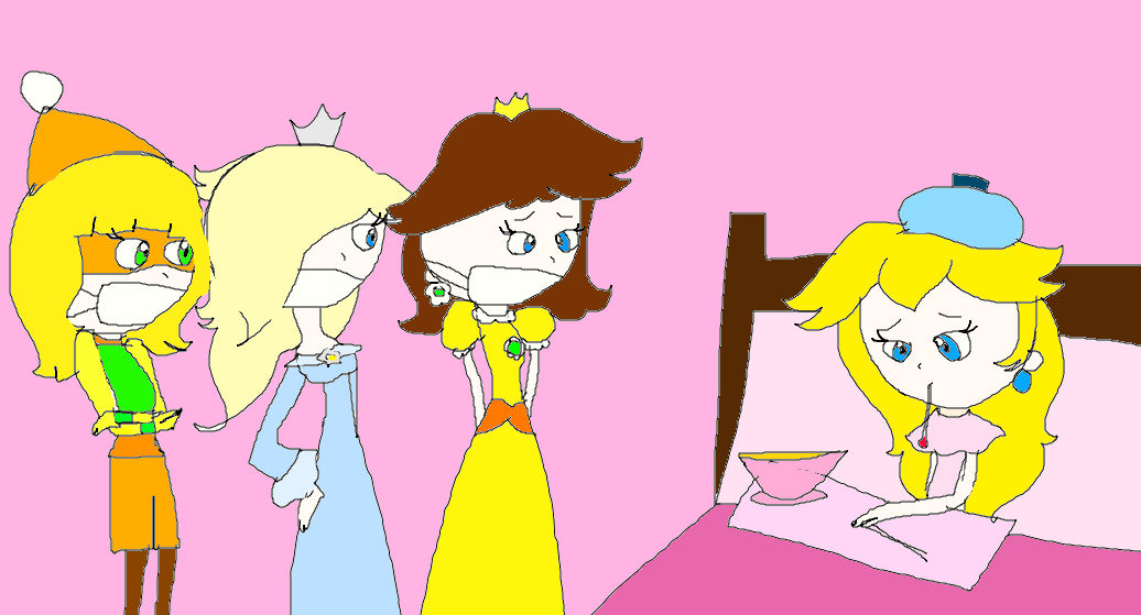 Peach's sick day by Kirakiradolls on DeviantArt