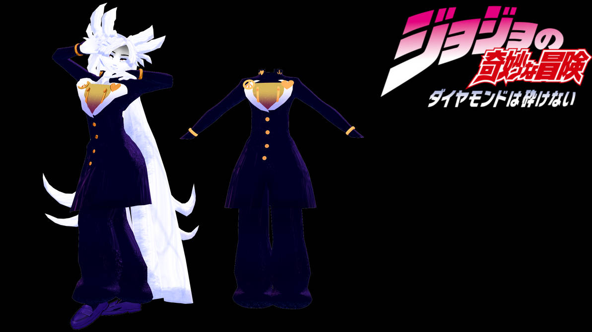 MMD| Jojo Josuke's Uniform! +50 points! by NyxQuentiam on DeviantArt