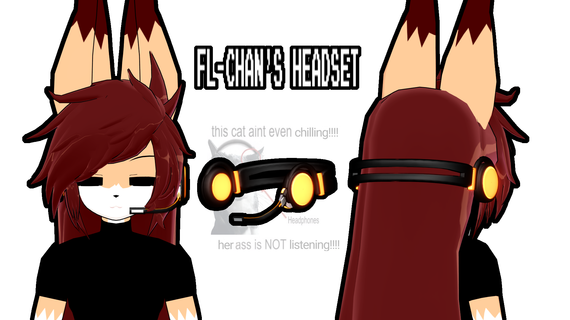 MMD| FL-Chan's Headset +DL by NyxQuentiam on DeviantArt