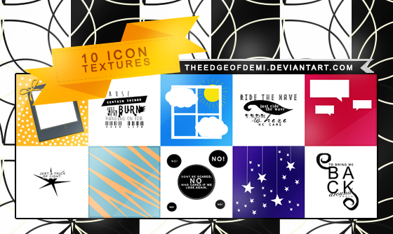 10 ICON TEXTURES PACK by TheEdgeOfDemi on DeviantArt