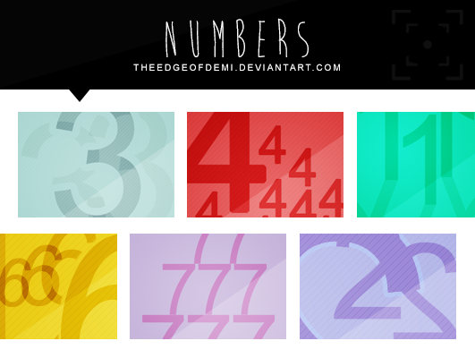Numbers Texture Pack by TheEdgeOfDemi on DeviantArt