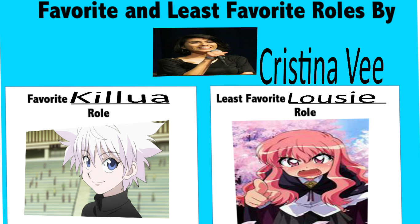 Favorite and Least Favorite Cristina Vee roles by torygreen on DeviantArt