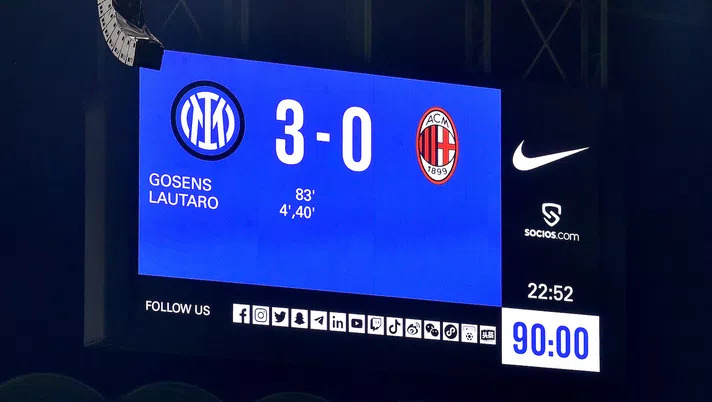 Inter AC Milan scoreboard san siro tabellino by FCInternazionale on ...