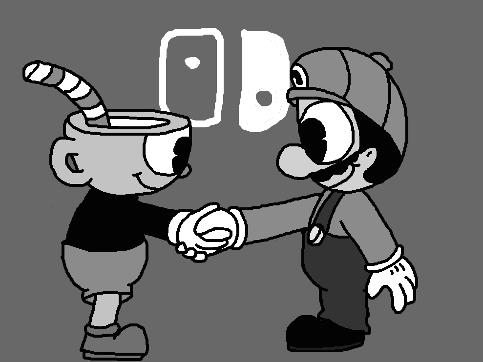 Mario And Cuphead 1930 by samuel600 on DeviantArt