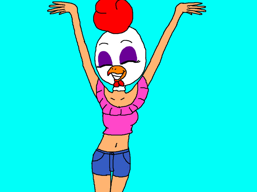 Chicken Head Girl Happy by samuel600 on DeviantArt