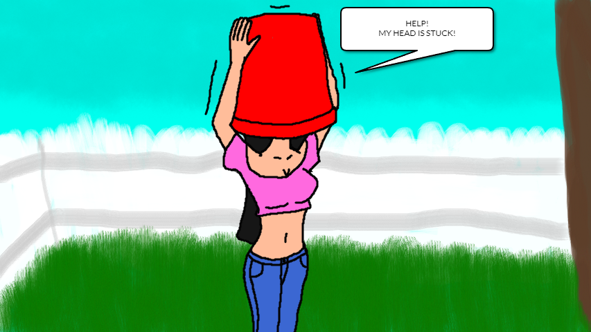 Head Stuck Girl By Samuel600 On Deviantart