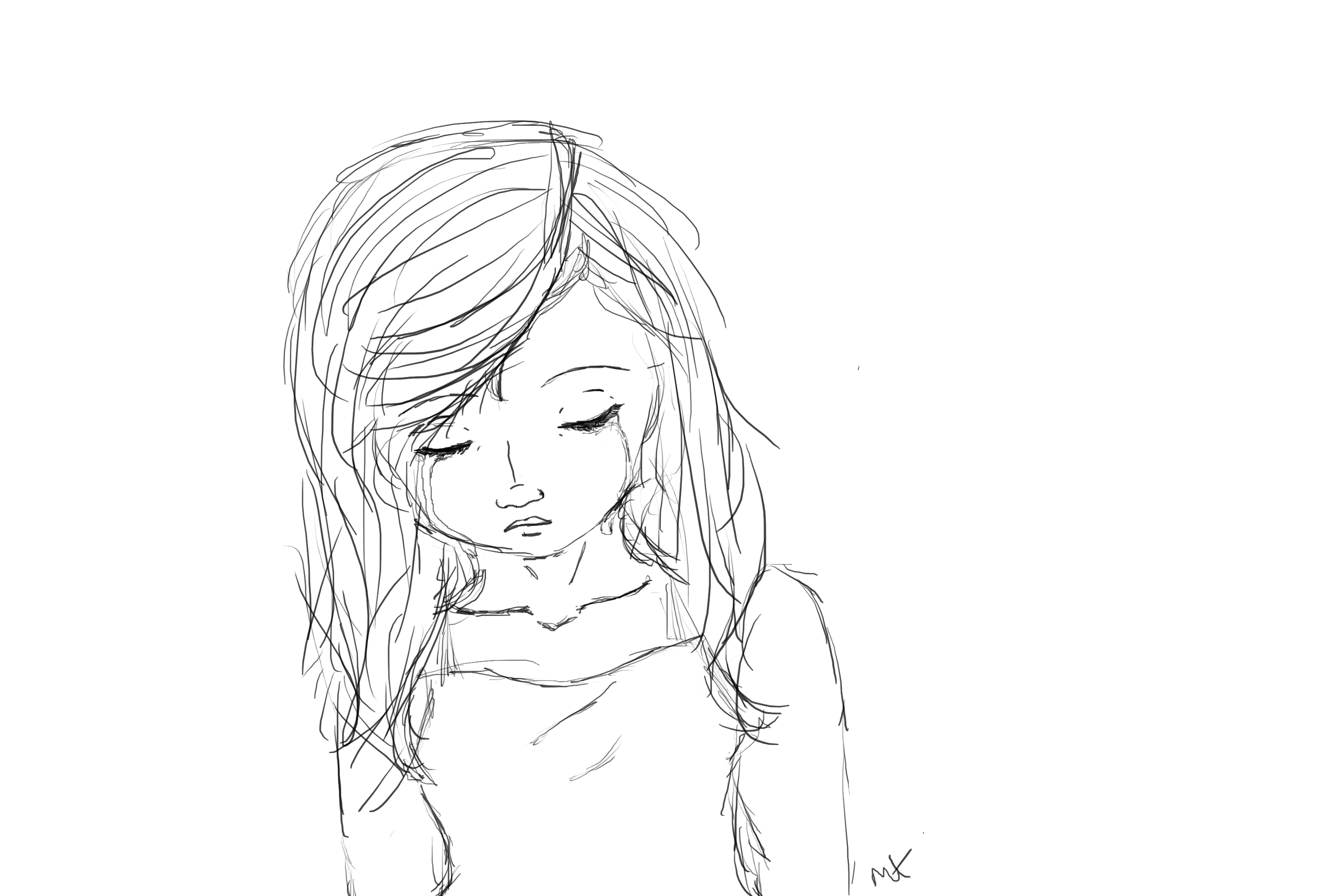 Crying girl by Miriamlouise1 on DeviantArt