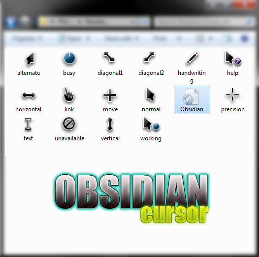 Obsidian Cursor set by MevonFD on DeviantArt
